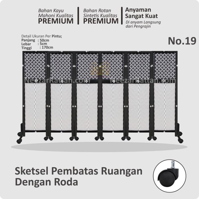 Jual Skat | Sketsel Partisi Pembatas Penyekat Ruangan 6 Pintu Pakai ...