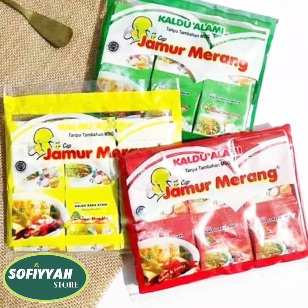 Jual Kaldu Alami Jamur Merang 3 gr Per Pack Kaldu Penyedap Masakan Non ...
