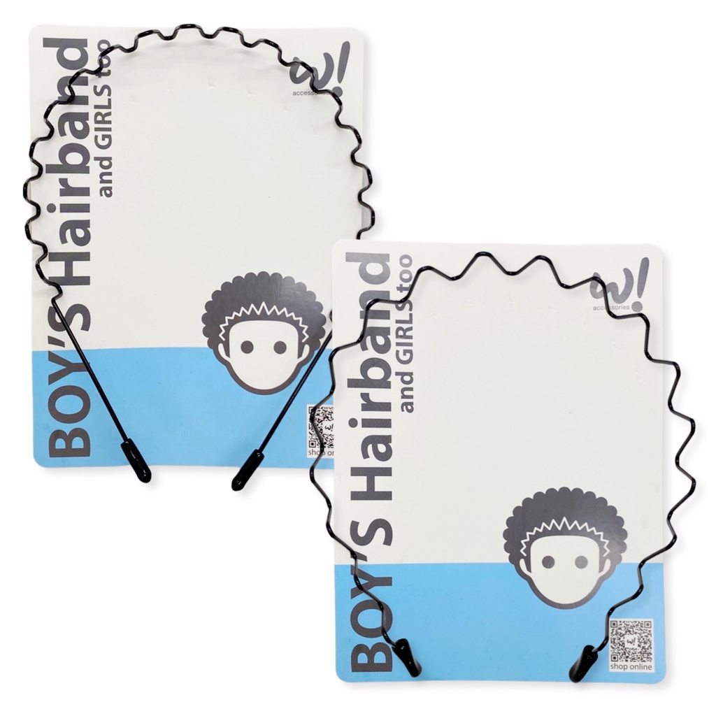 Jual W! Accessories Bando Kawat Hitam Cowok Pria Boy Headband 64371300 ...