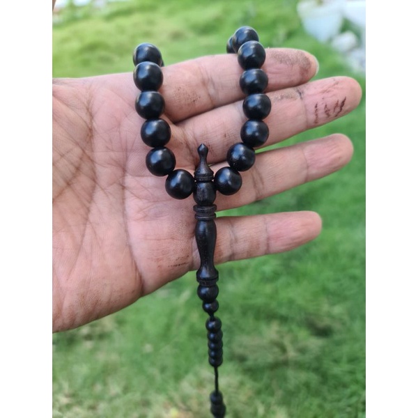Jual Tasbih Kayu Gali kelor Hitam Asli Kalimantan / Tasbe Kayu Galih ...