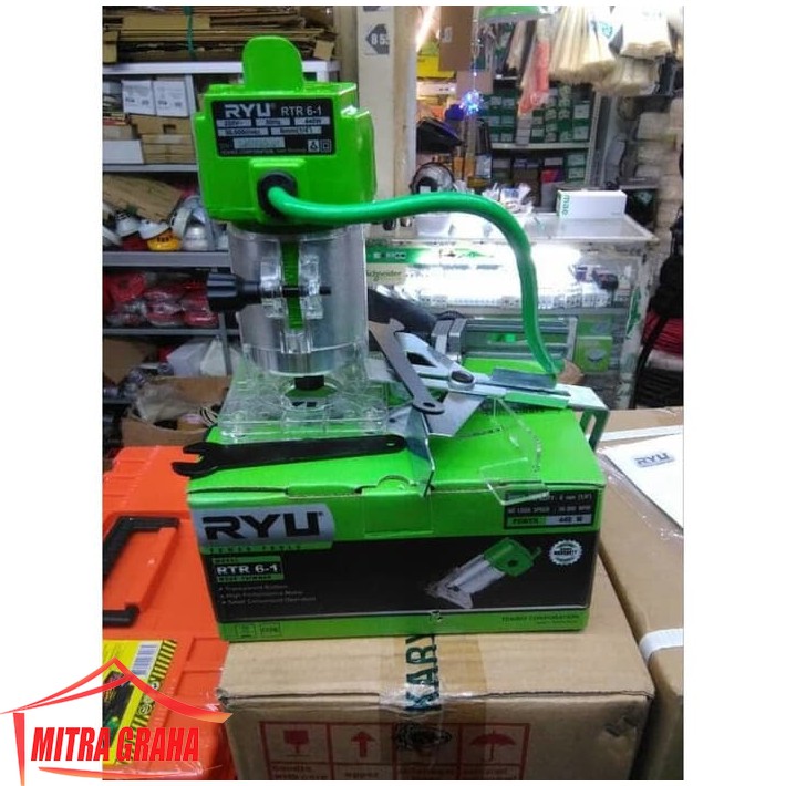 Jual MESIN ROUTER RYU RTR 6-1 / TRIMMER RYU RTR 6-1 / MESIN PROFIL KAYU ...