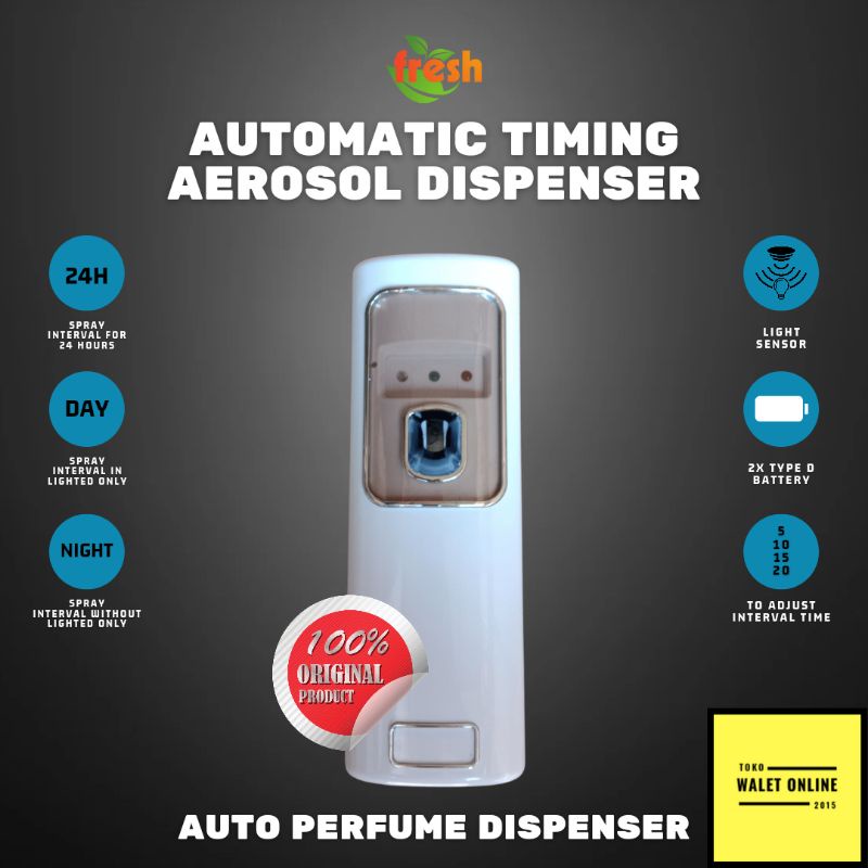 Jual Dispenser Parfum Walet Otomatis Analog Pengharum Ruangan Aerosol ...