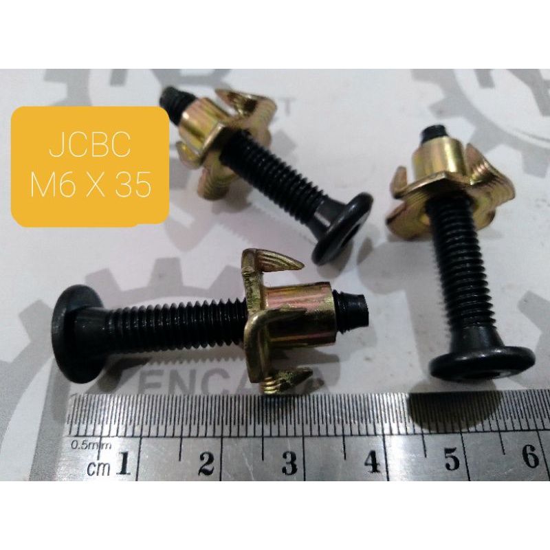 Jual BAUT JCBC M6 X 35 MUR CAKAR HITAM / BAUT SPEAKER / MEBEL / DIPAN ...