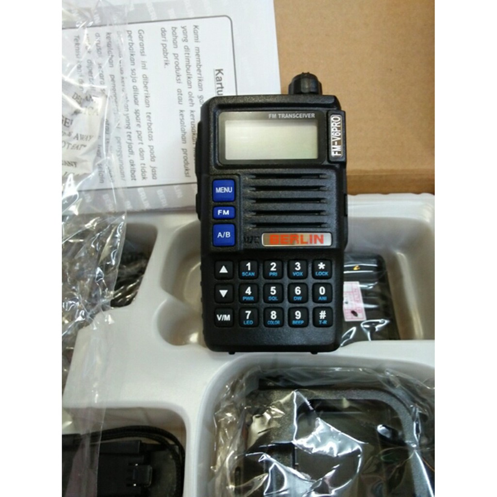 Jual Radio Ht Berlin Fm V6 Pro 3 Band Terlaris | Shopee Indonesia