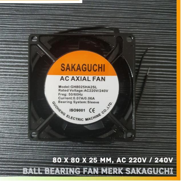 Jual Fan Panel Sakaguchi 8cm Sleeve Bearing AC 220v Kipas Pendingin ...