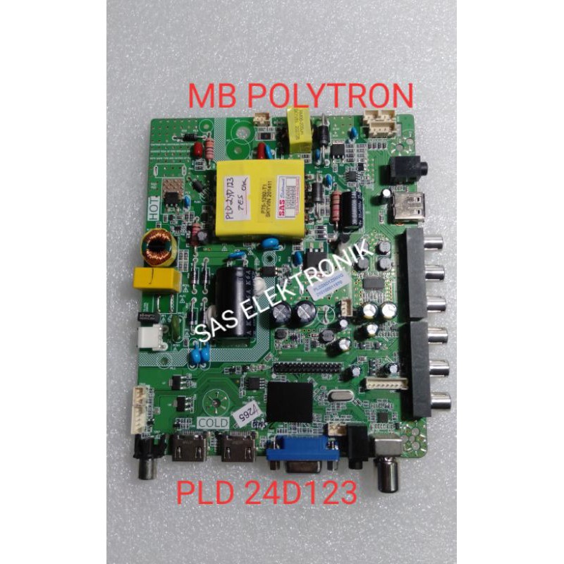 Jual MB MOTHERBOARD MAINBOARD MESIN LED POLYTRON PLD24D123 PLD-24D123 ...