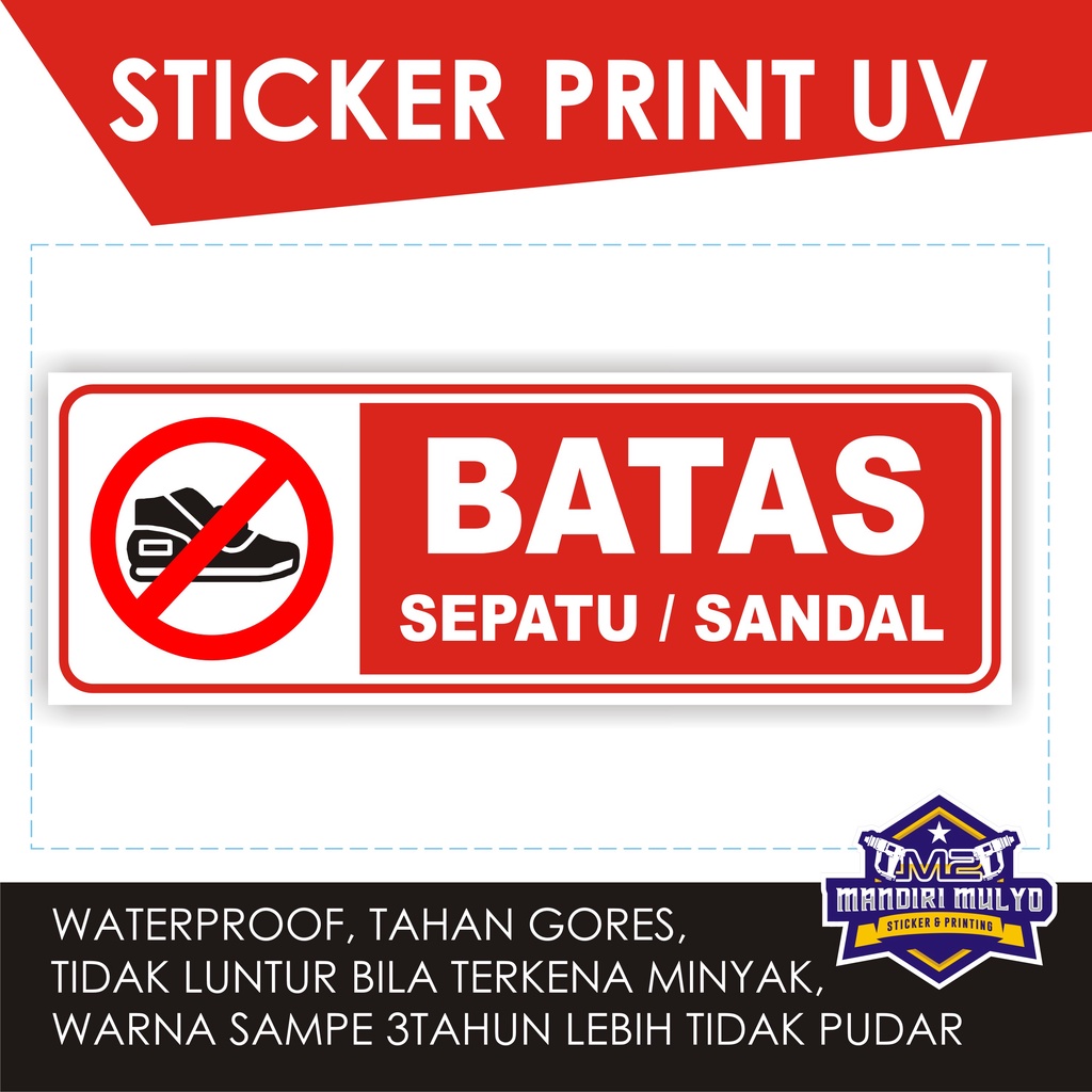 Jual STICKER SIGN BATAS SEPATU / SANDAL | Shopee Indonesia