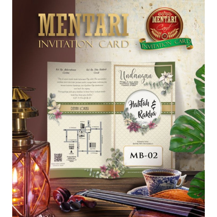 Jual kartu undangan MENTARI MB02 | Shopee Indonesia