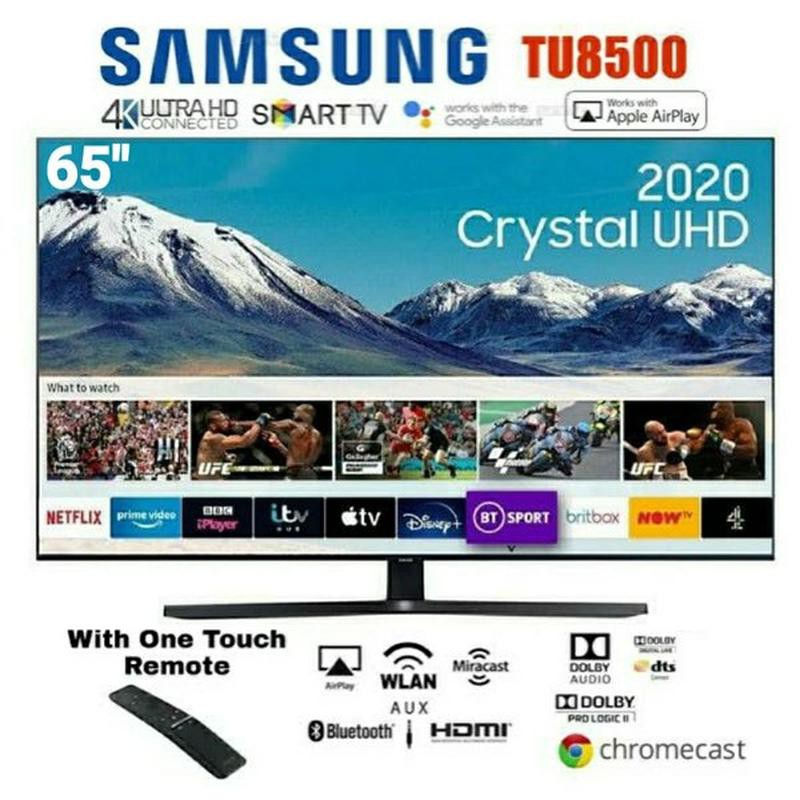 Jual SAMSUNG LED SMART TV 65TU8500 65 INCH CRYSTAL UHD 4K - UA65TU8500 NEW MODEL | Shopee Indonesia