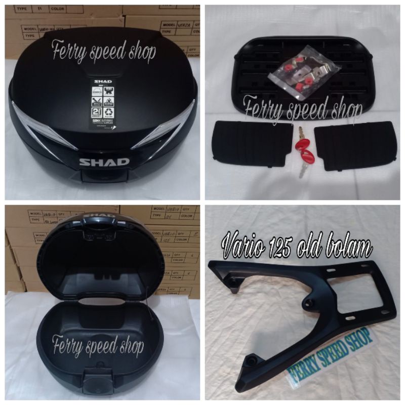 Jual Paketan box shad sh39 sh 39 plus Bracket breket box Vario 150 new ...