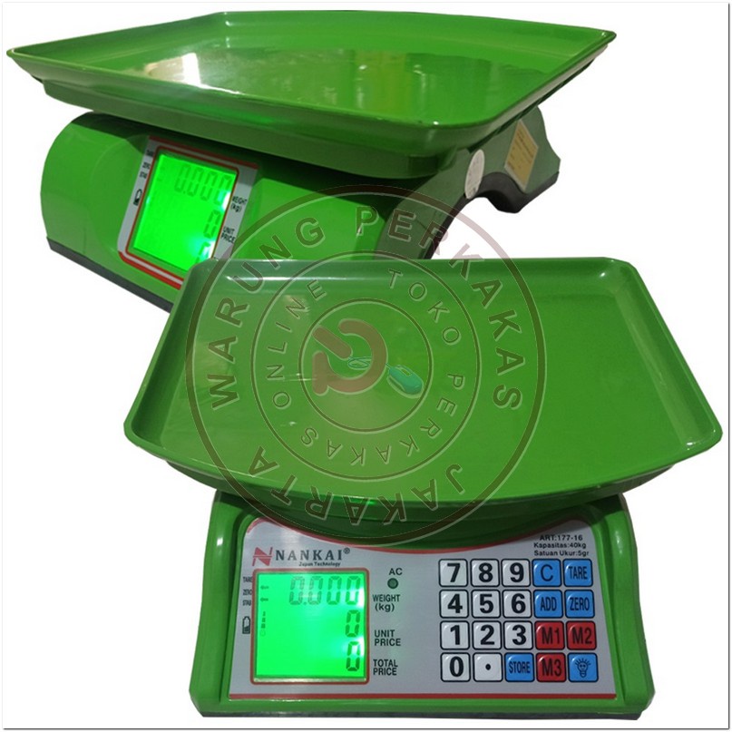Jual Nankai Timbangan Digital 40Kg Body PVC Tampilan Layar LCD 2sisi ...