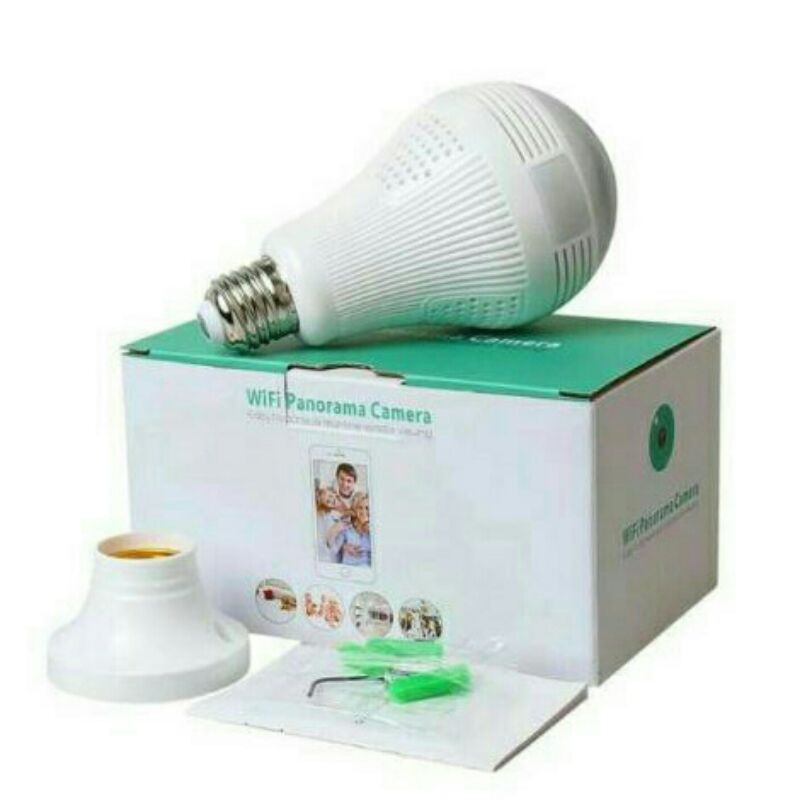 Jual Kamera Lampu V380 CCTV Bentuk Bohlam Panorama V360 SPY Camera ...
