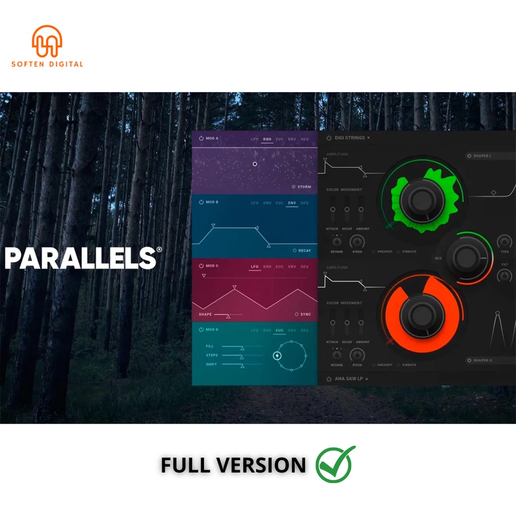 Jual Softube Parallels v2 VST Plugin great basis for atmospheric, moody, high-quality cues ...