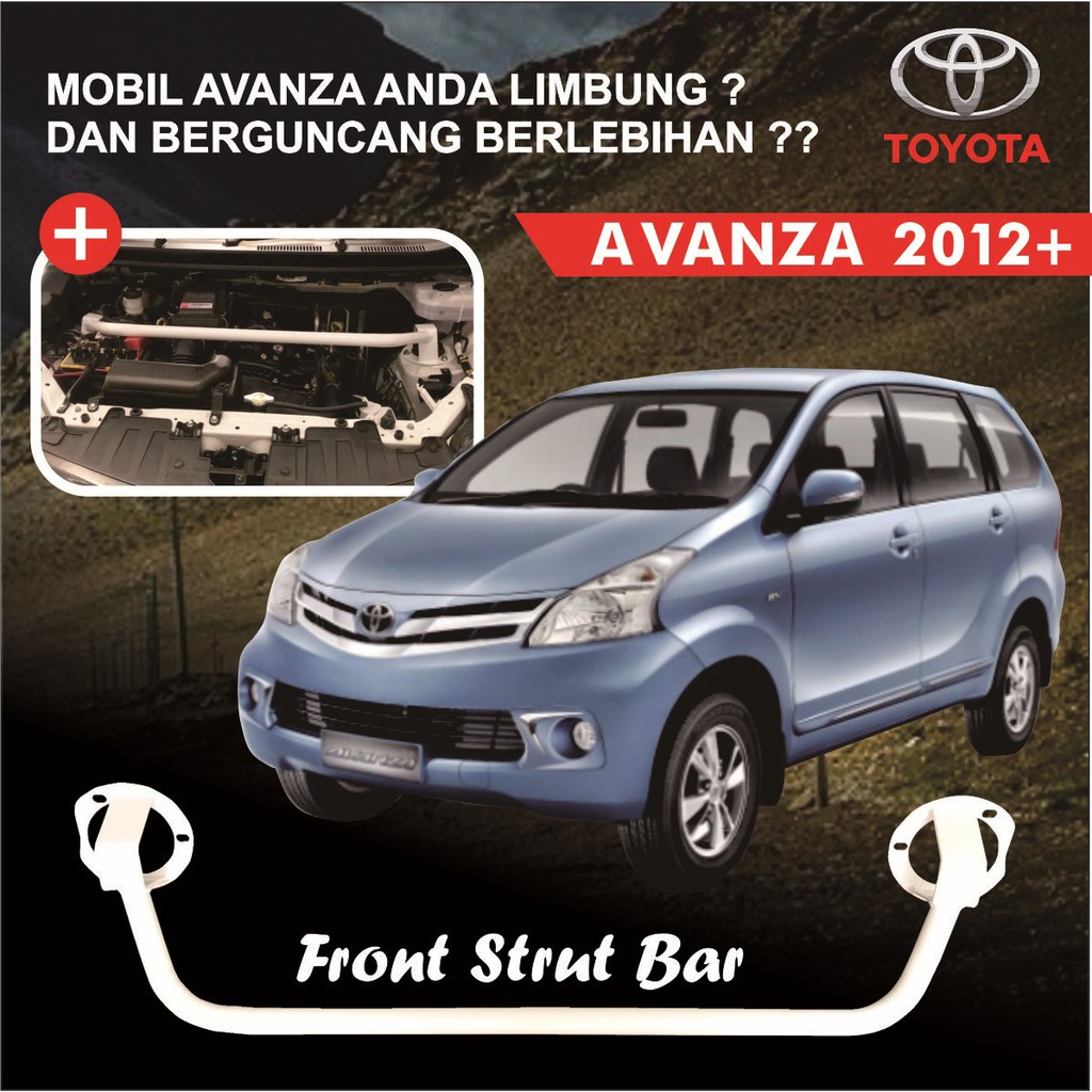 Jual Sparepart mobil Front strutbar AVANZA 12+ frontbar stabiliser ...