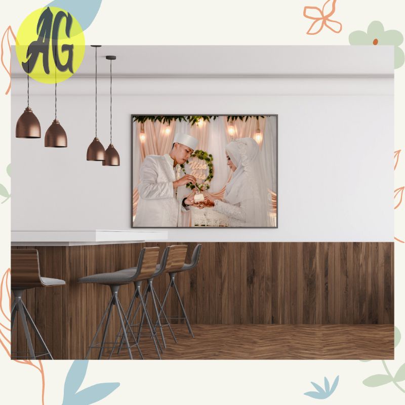 Jual Cetak foto media kayu / kayu mdf ukuran 30x40 / cetak foto bingkai ...