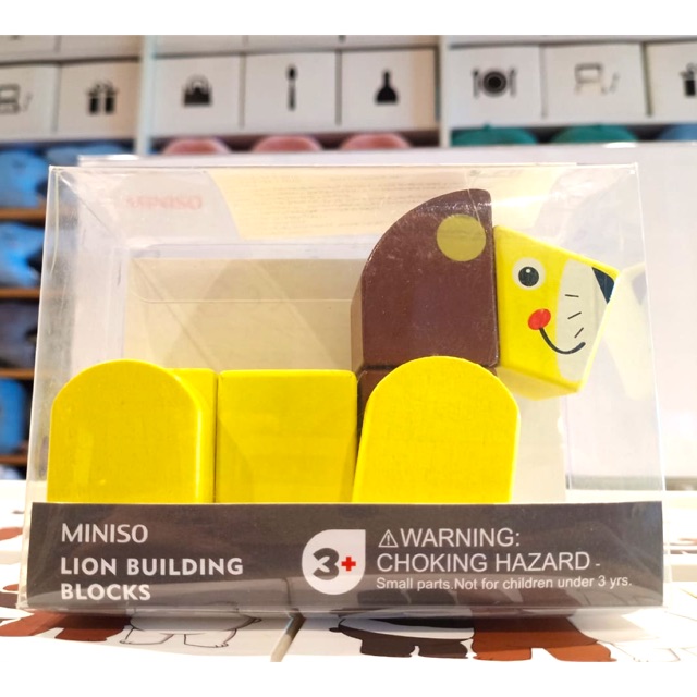 Jual MAINAN ANAK TIPE HEWAN LION BUILDING BLOCKS MINISO | Shopee Indonesia