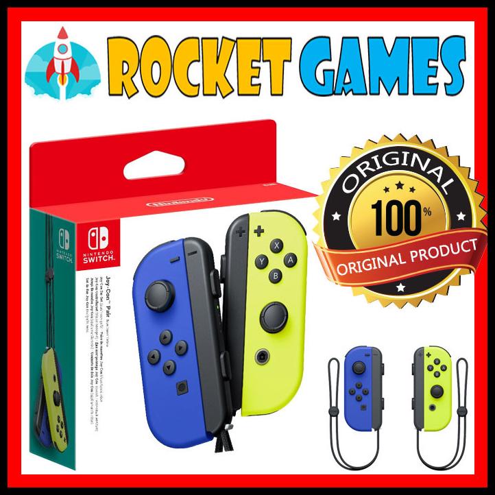 Jual Nintendo Switch Joycon Purple Neon Orange / Joy Con Purple Neon ...