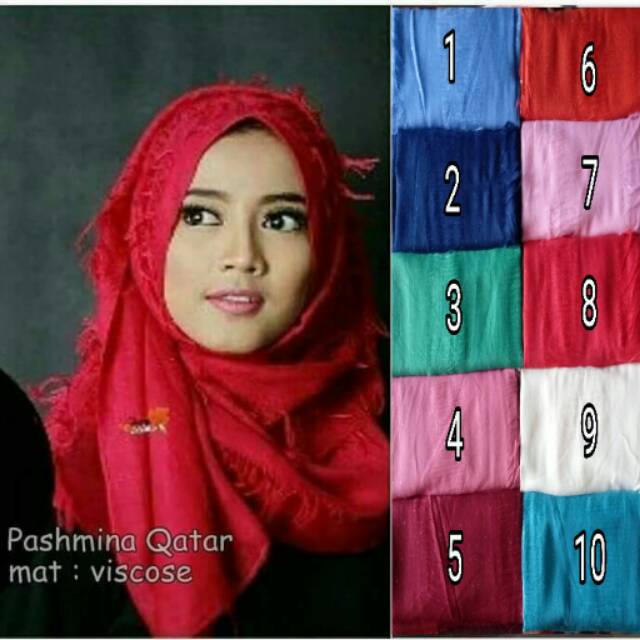 Jual PASHMINA QATAR / JILBAB QATAR / KERUDUNG SCARF / HIJAB SYAL ...