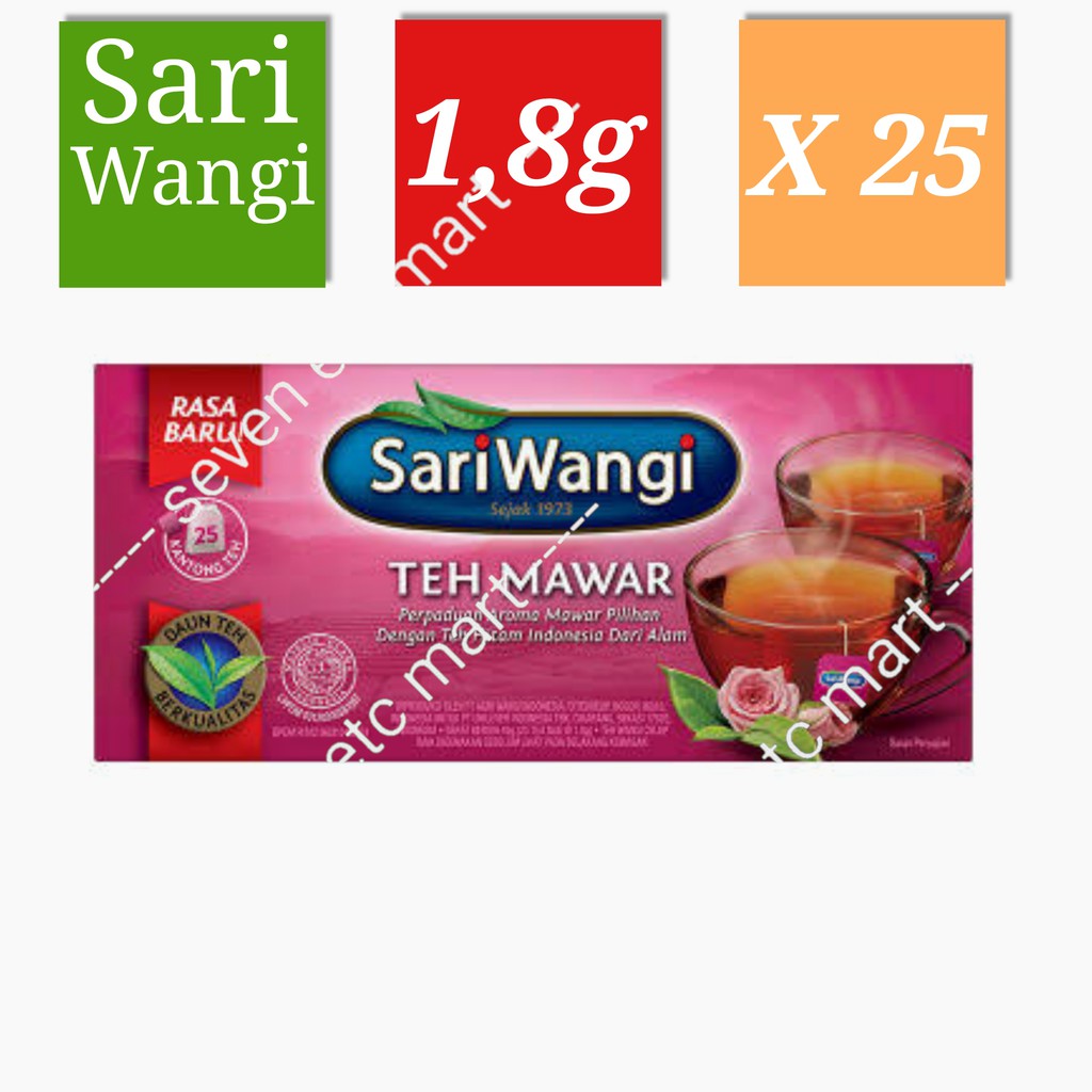 Jual Sariwangi Teh Mawar (Box 25pcs) | Shopee Indonesia