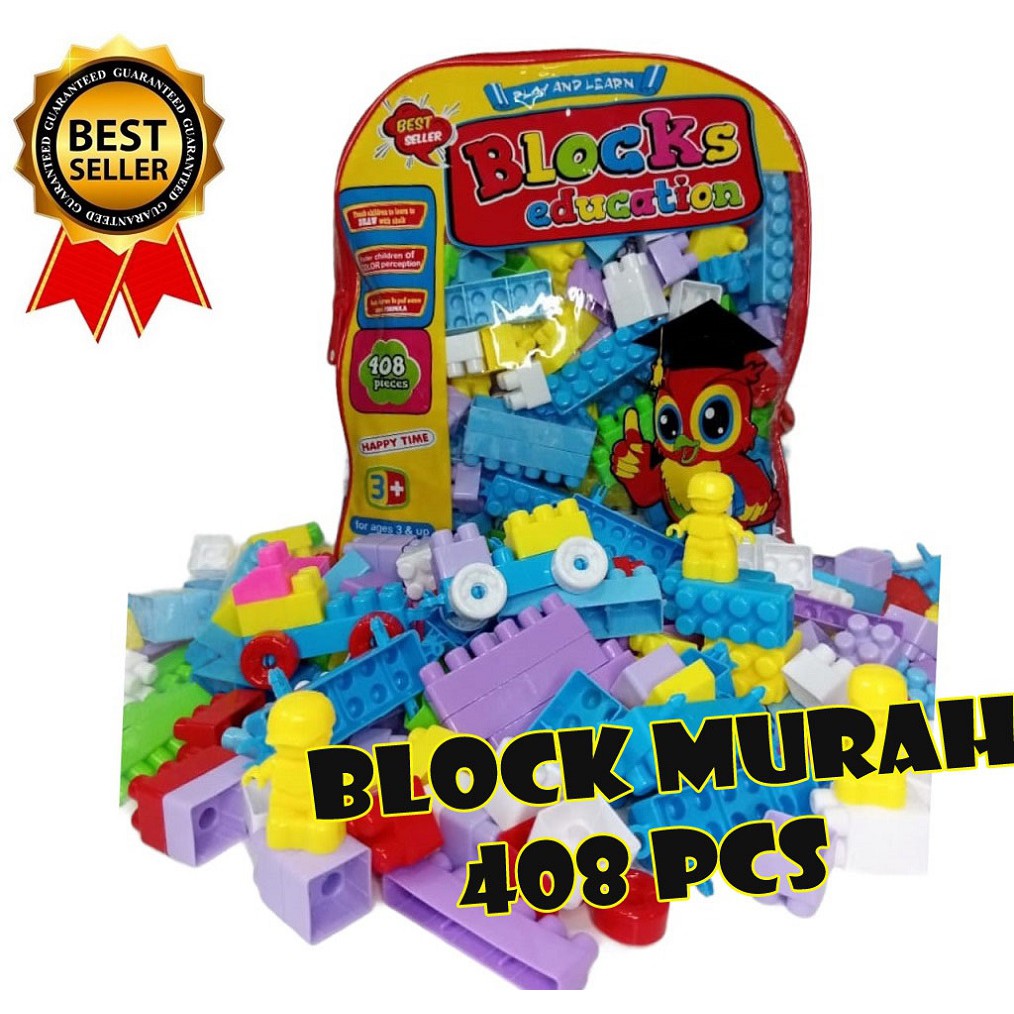 Jual Mainan Balok Susun Anak Block Blok Brick Bongkar Pasang Edukasi ...