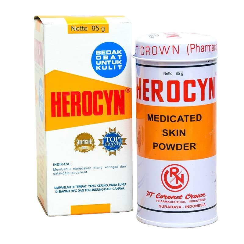 Jual HEROCYN MEDICATED SKIN POWDER BEDAK OBAT KULIT 85 GR | Shopee ...