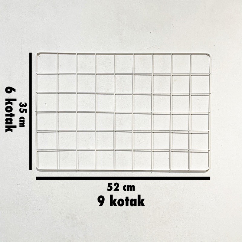 Jual (TERMURAH) HIJANG 52X35cm grid wire mesh hiasan dinding panjang ...