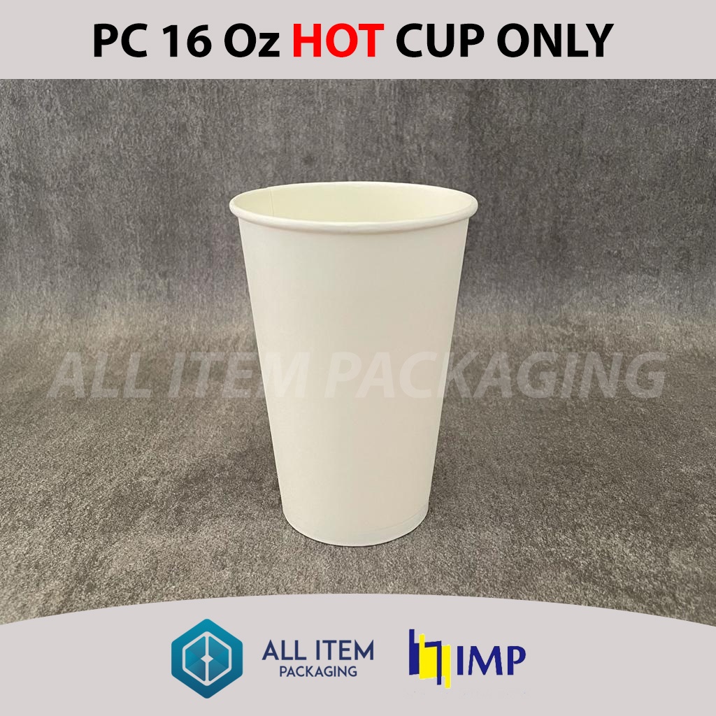 Jual Paper Cup 16 Oz Hot / 480ml / Gelas Kertas @50 Pcs CUP SAJA ...