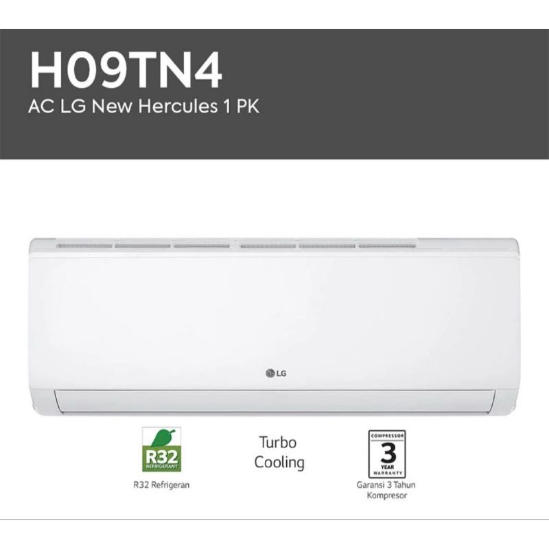 Jual LG H09TN4 AC Split Standard 1 PK Turbo Cooling R32 Unit Only ...