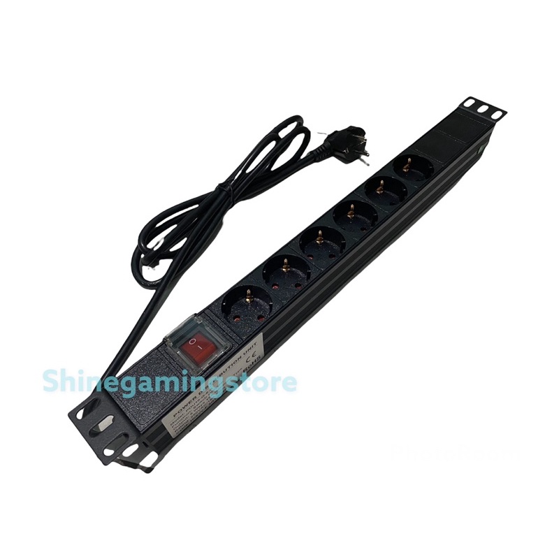 Jual PDU 6 port Rackmounted 19inch 1U power distribusi unit | Shopee ...