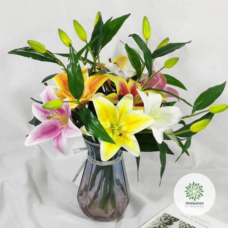 Jual Bunga Artificial lily latex Tiger Untuk Hiasan Meja Dekorasi Rumah ...