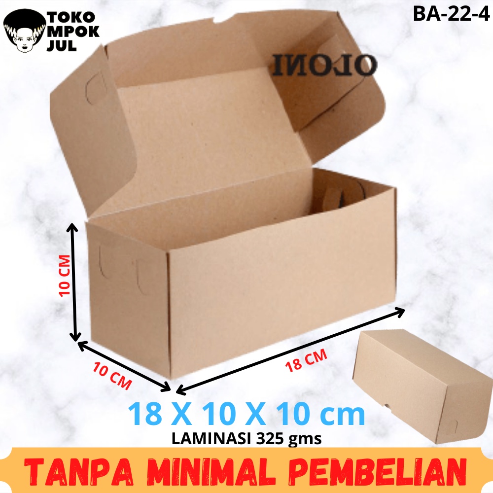 Jual TANPA MINIMUM - Kardus Box Dus Kotak Donat Bomboloni Kue Roti Bolu ...