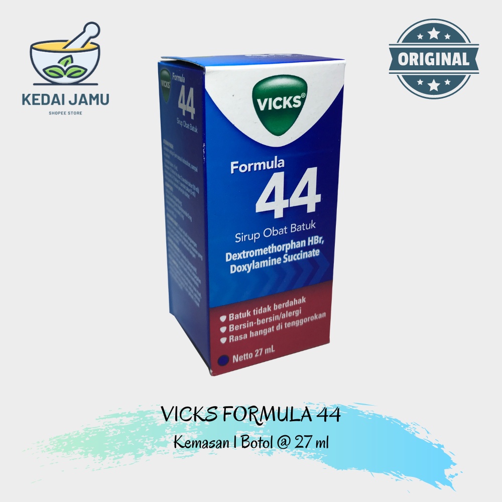 Jual Vicks Formula 44 Sirup Obat Batuk Dewasa 27 ml | Shopee Indonesia