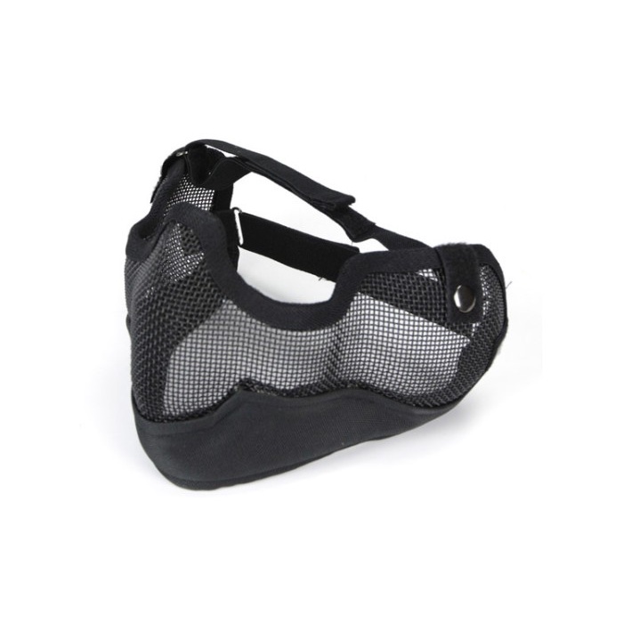 Jual V2 Strike Metal Mesh Half Face Mask-Black | Shopee Indonesia