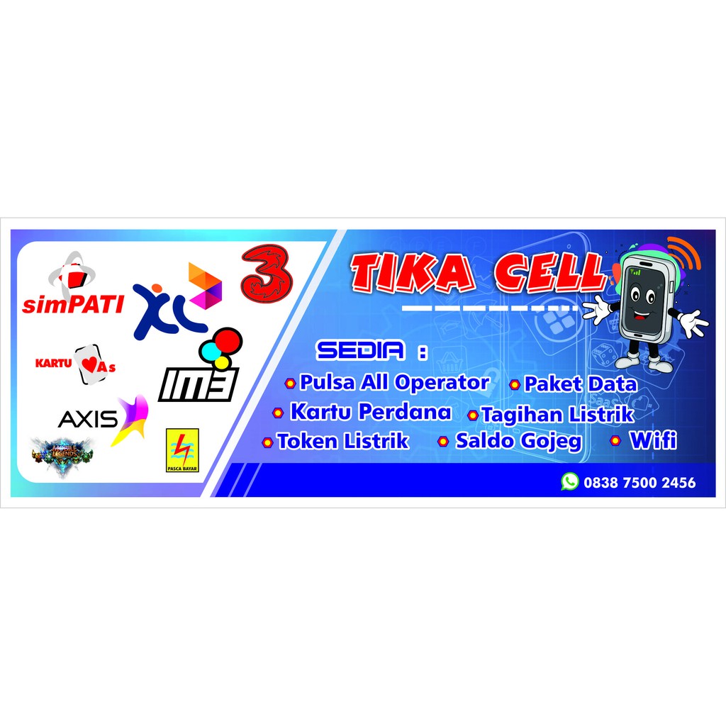 Jual Baner/Spanduk uk. 2 x 1 m/Bahan tebal Korchin 450 gr glossy/murah ...