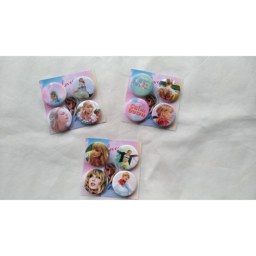 Jual Pin Taylor Swift Lover (4 pcs) | Shopee Indonesia