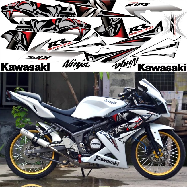 Jual Striping Ninja Rr Se 2013 Putih Sudah Potongan Bisa divernis ...