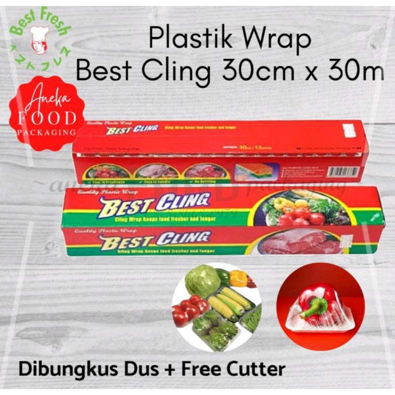 Plastic Wrap Best Cling Ukuran 30 Cm X 500 M Sarana Kemasan, 58% OFF