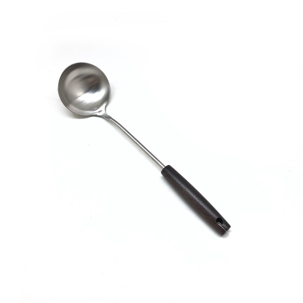 Jual CALA LADLE SENDOK KUAH EMAS STAINLESS GAGANG KAYU SENDOK KUAH ...