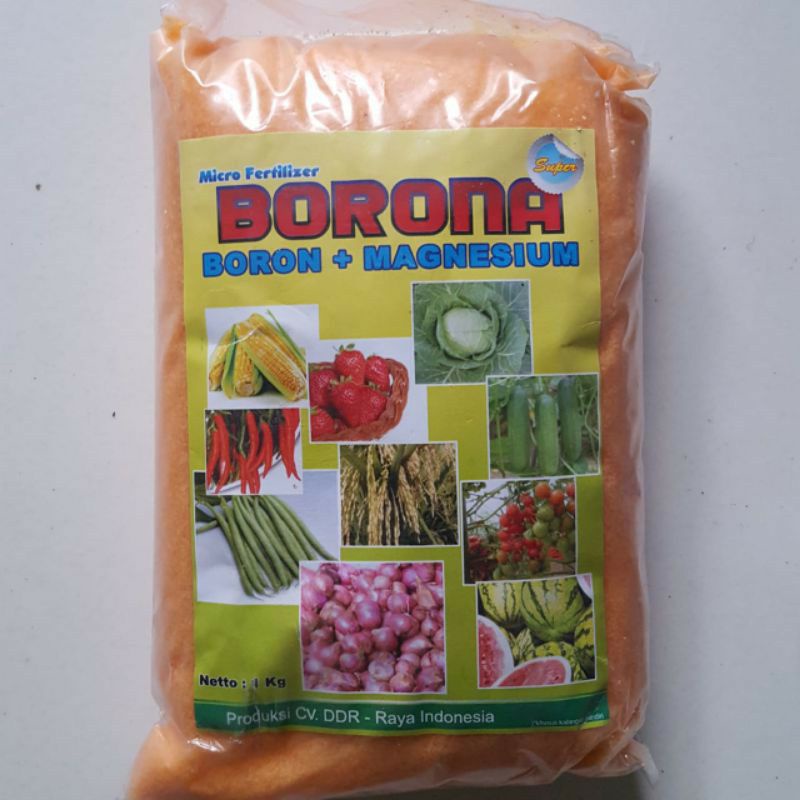 Jual Pupuk Super BORON Orange +MgO GOLD Micro Fertilizer isi 1 Kg ...