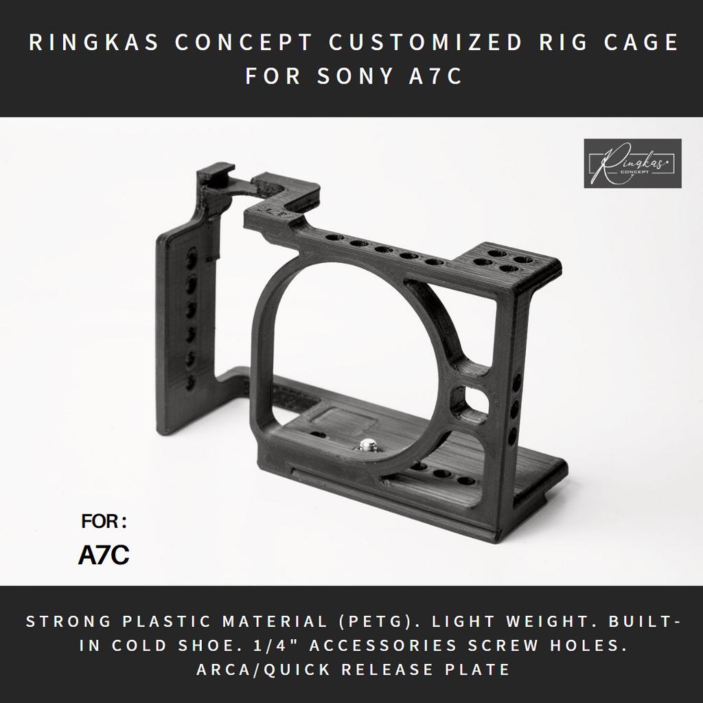 Jual RINGKAS CONCEPT Customized Rig Cage Case Sony A7C Camera Cage With ...