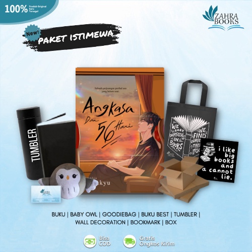 Jual Novel Angkasa & 56 Hari - Ravinkyu (new caver) | Shopee Indonesia