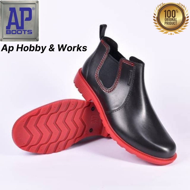 Jual Sepatu Boot Pantofel Karet Hobby And Work Ap boots Pvc Waterproof ...