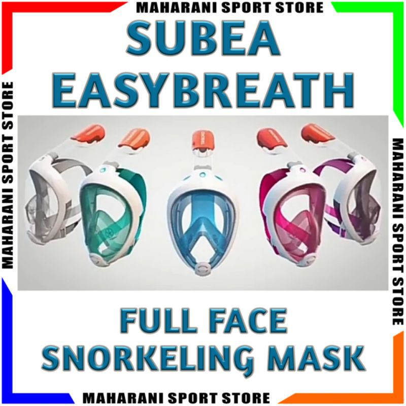 Jual Masker Snorkeling Permukaan SUBEA EASYBREATH 500 FULL FACE ...