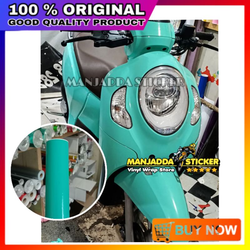 Jual STIKER SKOTLET MOTOR WARNA HIJAU TOSCA ORIGINAL | Shopee Indonesia