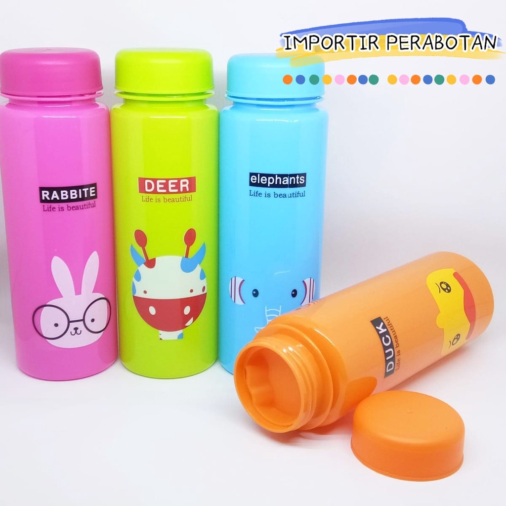 Jual IMP - Botol Air Minum Karakter Animal Lucu / Botol Minum Animal ...