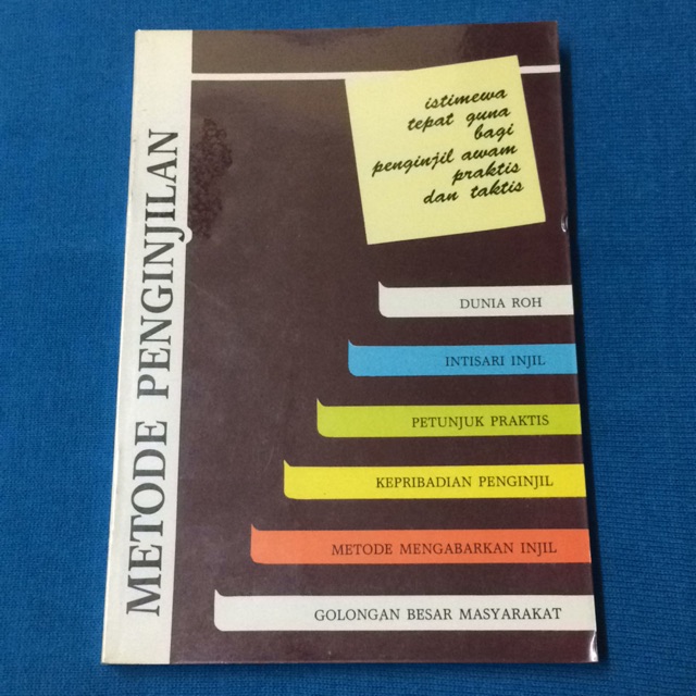 Jual METODE PENGINJILAN : Istimewa Tepat Guna Bagi Penginjil Awam ...