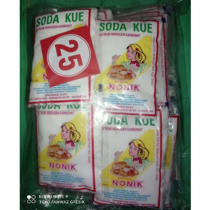 Jual Soda Kue Nonik 40gr / Soda Nonik 40 gr ( NATRIUM BIKARBONAT ...