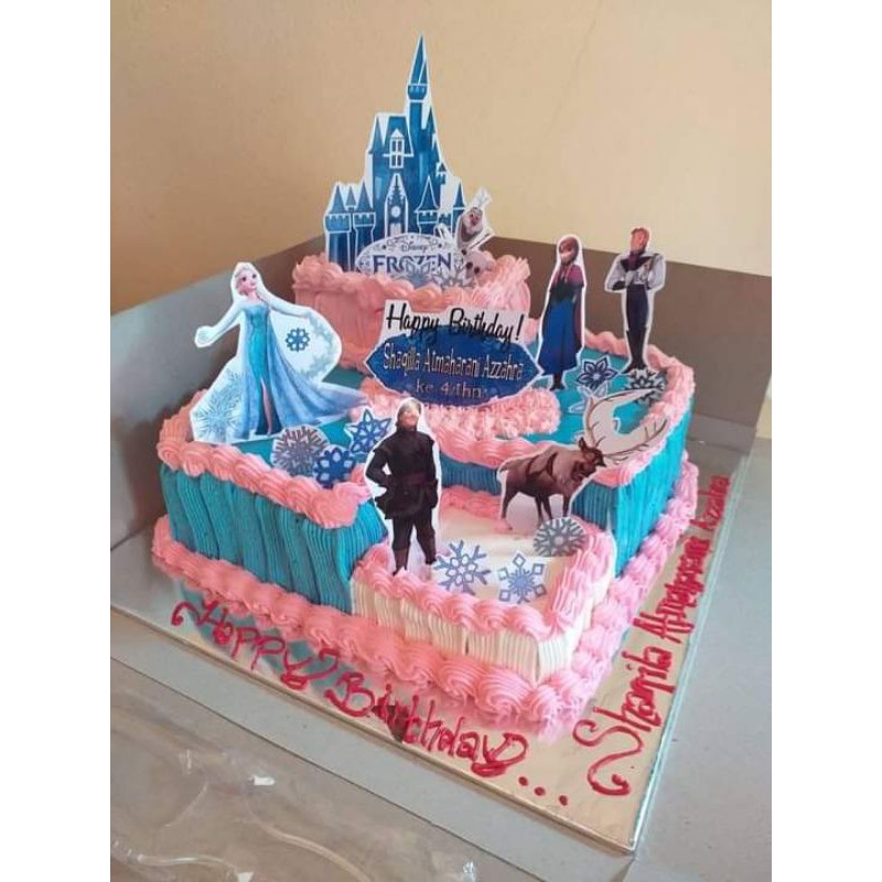 Jual topper kue ulang tahun frozen / topper cup cake frozen murah ...