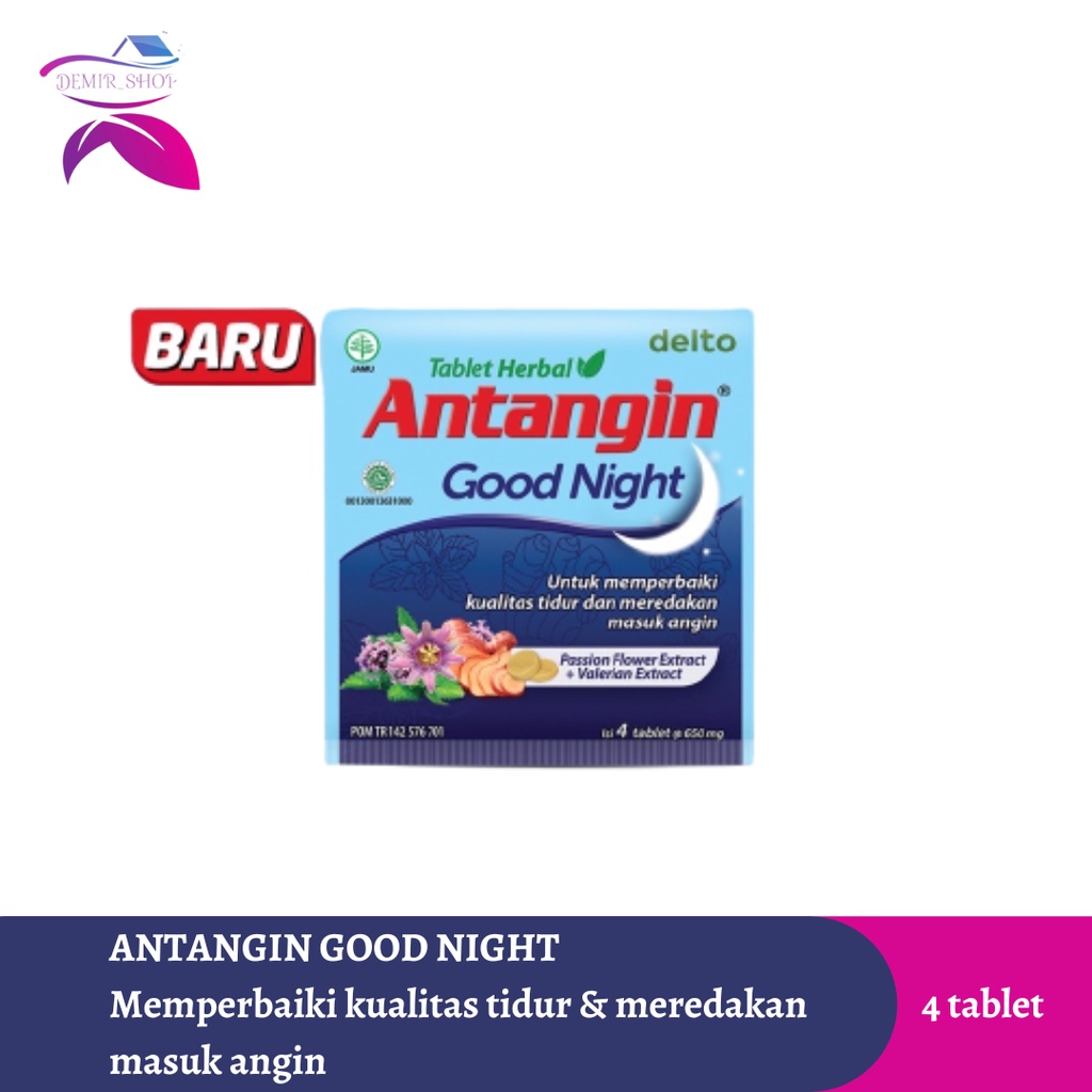 Jual Antangin Good Night Tablet Herbal Strip 4 Tablet | Shopee Indonesia
