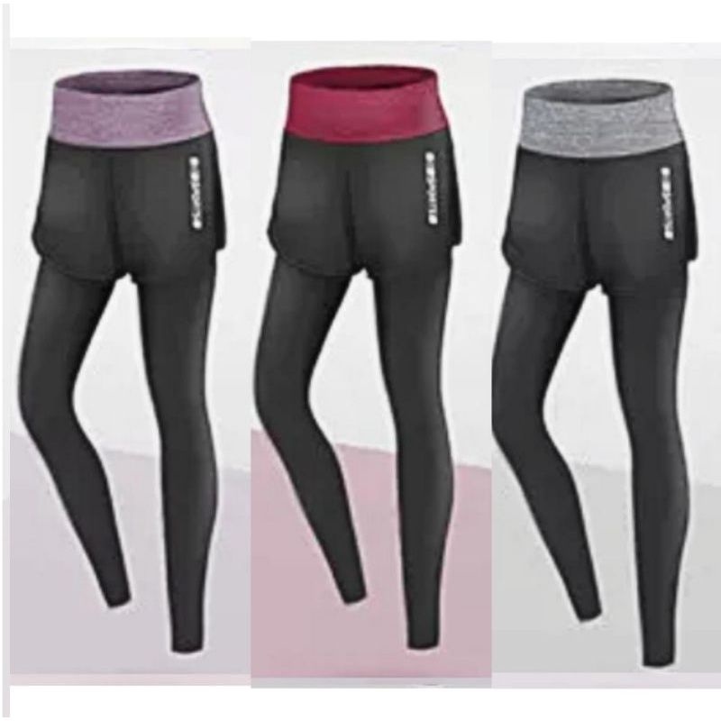 Jual Leging Celana Sport Yoga Aerobik Wanita Pinggang Tinggi Legging ...